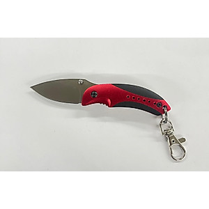 GIFTS INFINITY Personalized Laser Engraved Pocket Knife, Best for Groomsmen, Graduation, Gifts - Free Engraving Stainless Steel Blade Knife - Color - Red