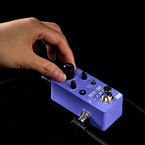 FLAMMA FC01 Looper Pedal Drum Machine 2 in 1 Drum Looper Guitar Pedals, 20 Minutes Loop Time with 16 Drum Grooves, Tap Tempo, 44.1kHz/16Bit Mini Guitar Effects Pedal with 3 Mode