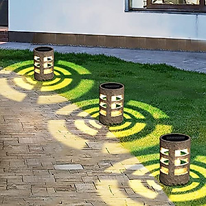 4 Pack Solar Garden Lights Outdoor Waterproof LED, Solar Rock Lights, Solar Yard Lights,Patio Decorative Landscape Lights Christmas Decor,Walkway Solar Lights For Pathway Grassland Backyard Driveway