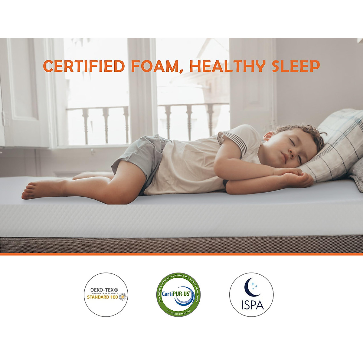 Capacmkseh 6 inch Twin XL Size Mattress, Memory Foam Mattress for Pressure Relief, Medium Firm Mattress Zoned Pressure Relief Pad Mattresses, Bed in a Box, CertiPUR-US Certified Fiberglass Free