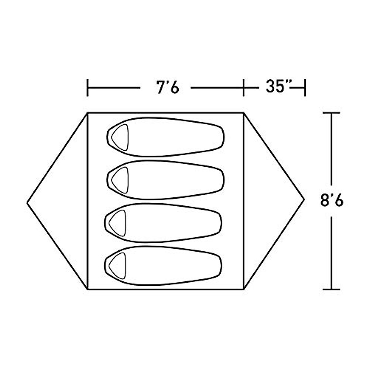ALPS Mountaineering Taurus 4-Person Tent - Gray/Red