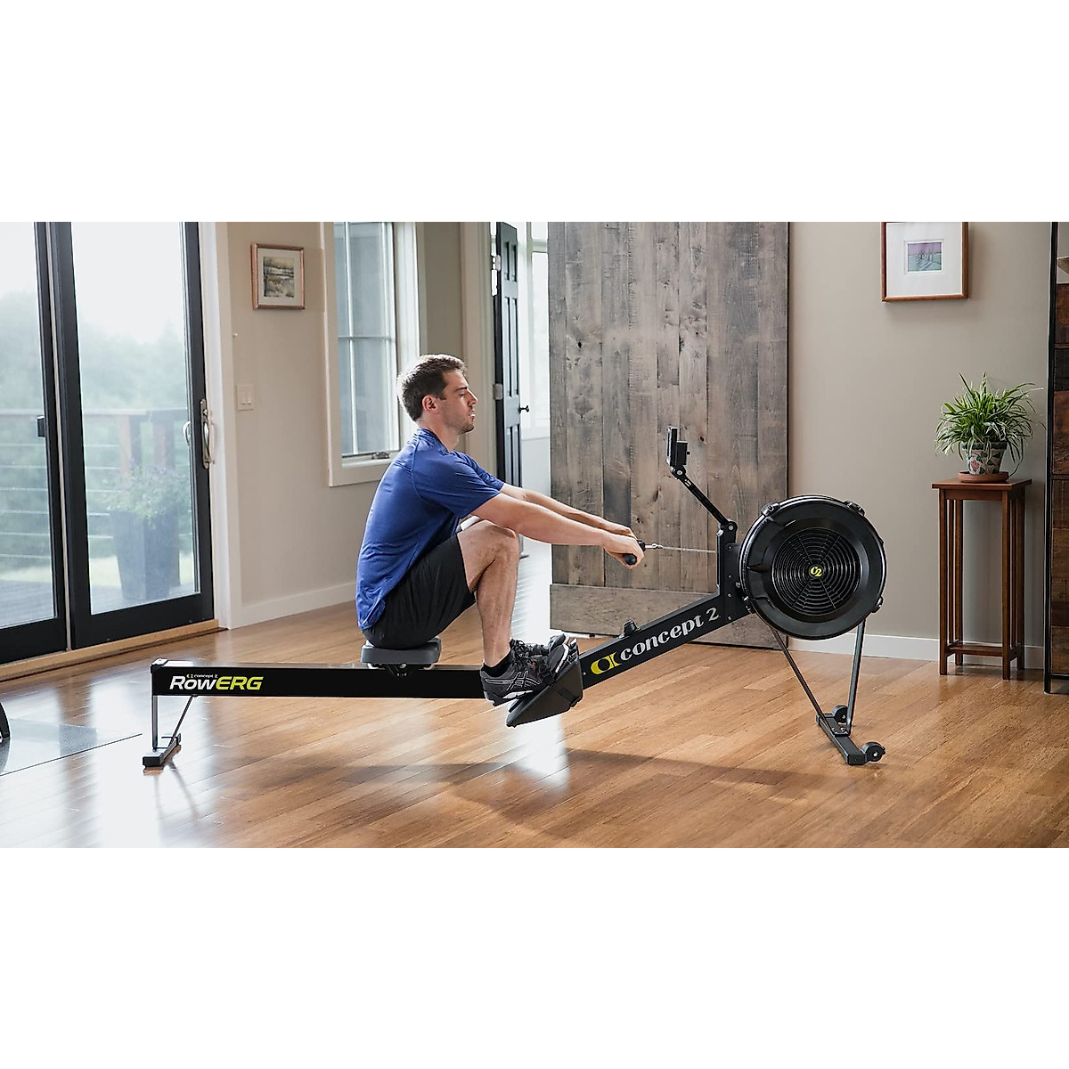 Concept2 Model D Indoor Rowing Machine with PM5, Tall Legs and Polar H10 ANT+ Heart Rate Monitor, M-XXL: 26-36" HRM