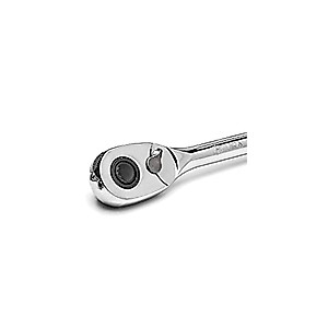 SATA 3/8-Inch Drive Quick-Release 72-Tooth Ratchet with an Teardrop Head, Full-Polished Chrome Finish - ST12971U