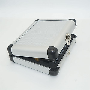 6pcs High Speed Steel Titanium Plated Step Drill Set Plus Center Positioner with Aluminum Storage Index Box Can be Used for Sheet Metal Wood (6pcs Titanium Step Drill bits)…