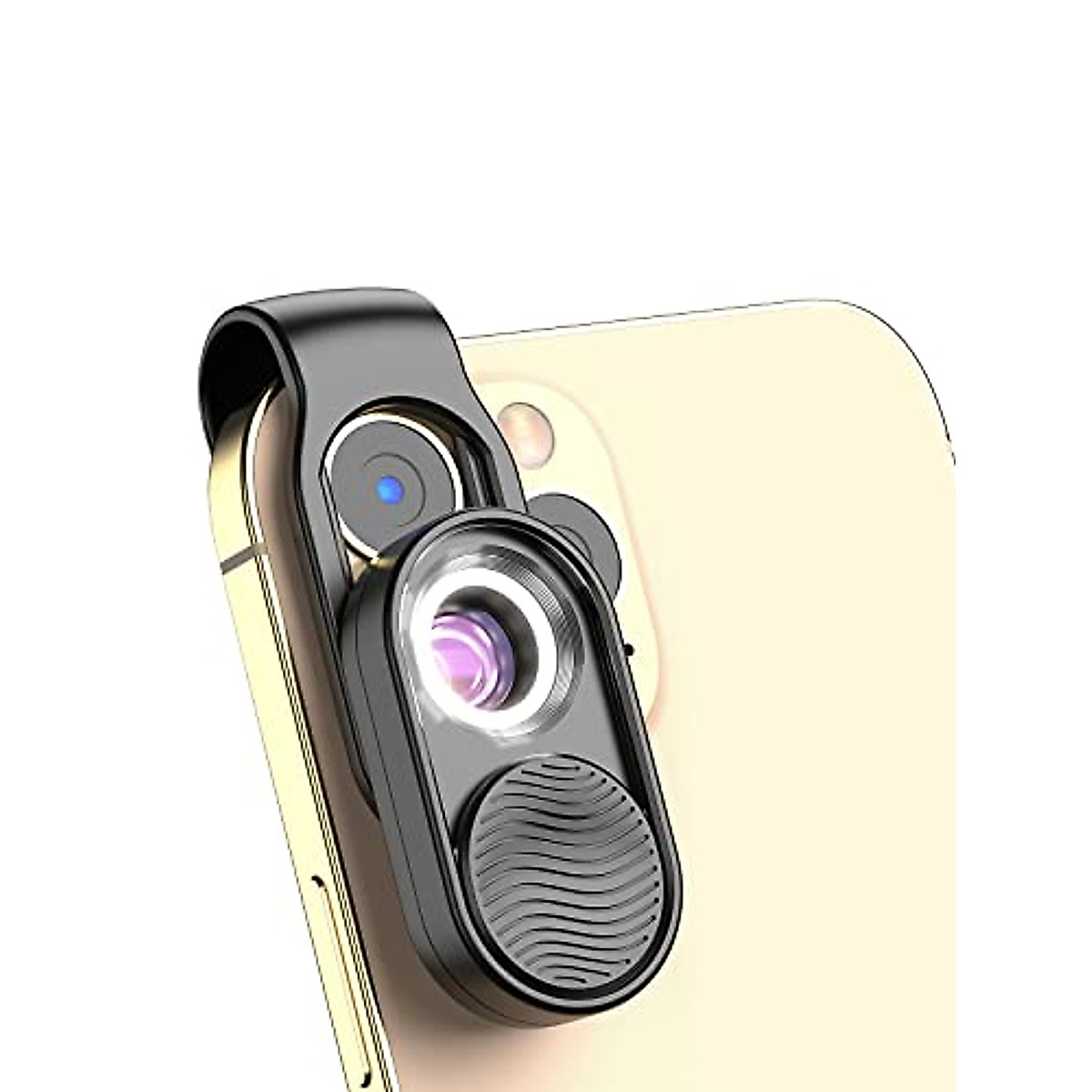 APEXEL Phone Microscope, Pocket Microscope iPhone Camera Lens Attachment Microscope 100X Microscopes With Universal Clip Fits for All Smartphone Portable Micro Loupe Lens for Kids Adults Trichome Coin