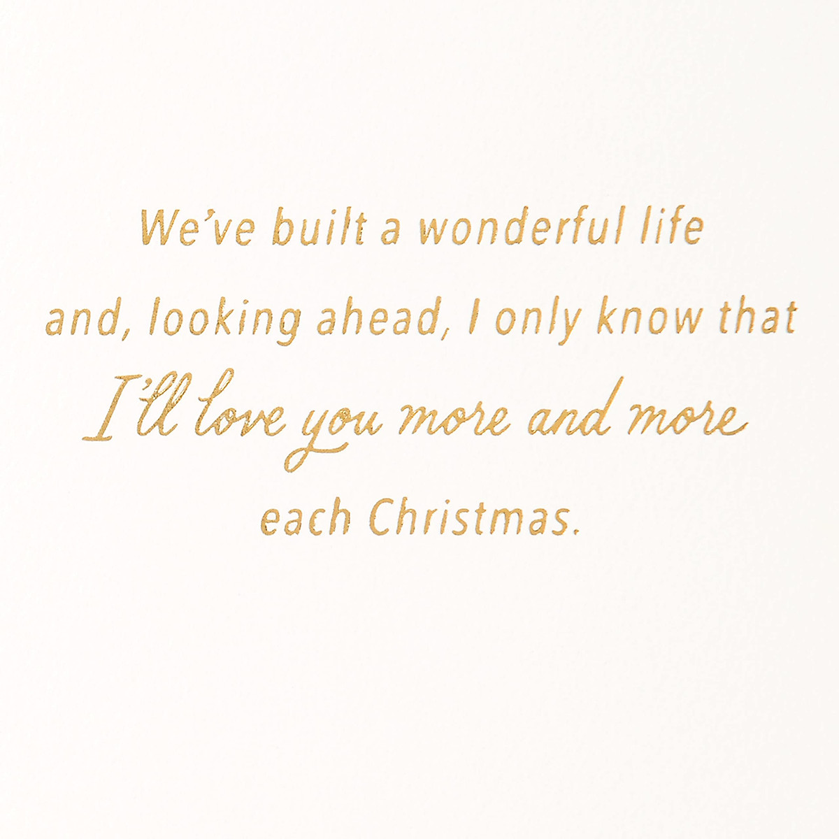 Hallmark Romantic Christmas Card (All I Want for Christmas)