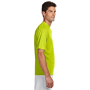 A4 Mens Cooling Performance Crew, XL, Safety Yellow