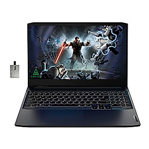 Lenovo 2022 IdeaPad Gaming 3 15.6" FHD 120Hz Gaming Laptop, AMD Ryzen 5-5600H Processor, 32GB RAM, 1TB PCIe SSD, Backlit Keyboard, GeForce GTX 1650, HD Webcam, Windows 10, Black, 32GB USB Card