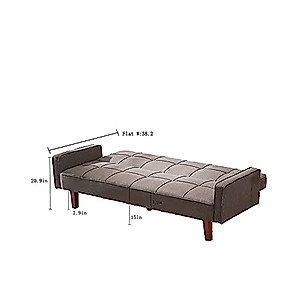 LTT Futon Sofa Bed, Sleeper Sofa, Folding Sofa Bed Dual-Purpose Multi-Functional Folding Bed Suitable for Small Space Configuration Apartment Dormitory