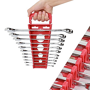 DURATECH Combination Wrench Set, SAE, 11-Piece, 1/4'' to 7/8'', 12-Point, CR-V Steel, Organized in Wrench Holder