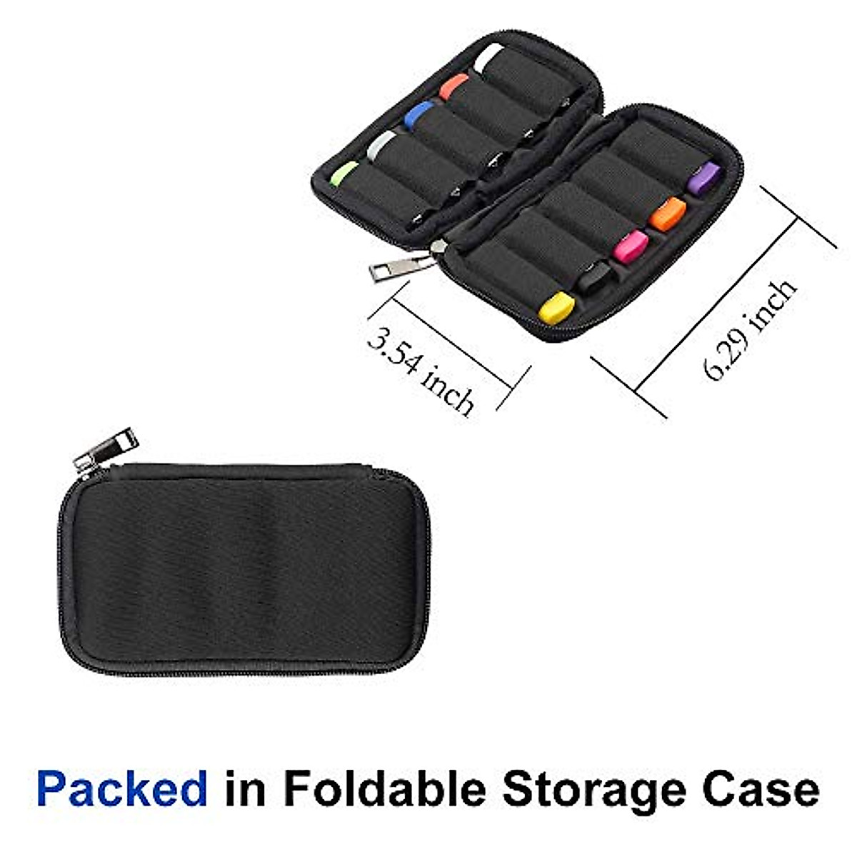 AreTop 8GB Flash Drive 10 Pack, USB 2.0 Swivel Thumb Drives with Easy-Storage Bag 10 Pack Flash Drive Bulk USB Pendrive Jump Drive Memory Stick Storage USB (10PCS 8GB, 10Mixcolors)