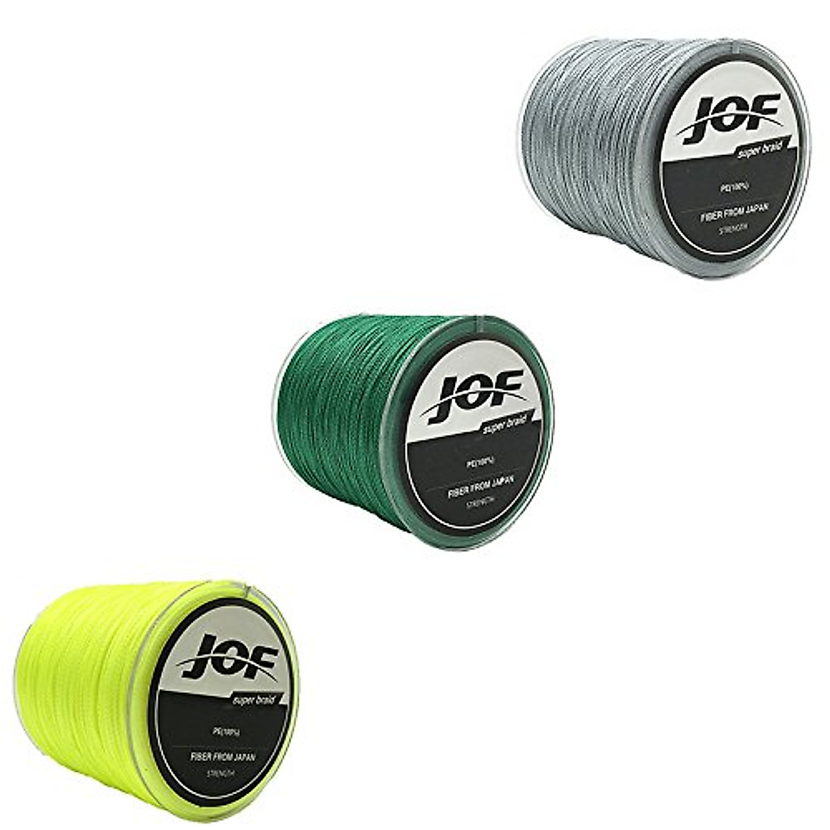 Ochoos 500M PE Braided 8 Strands 22-78 LB High Sensibility Super Strong Fishing Line Sea Fishing - (Size: 2.0, Color: Grey) - Fishing Line