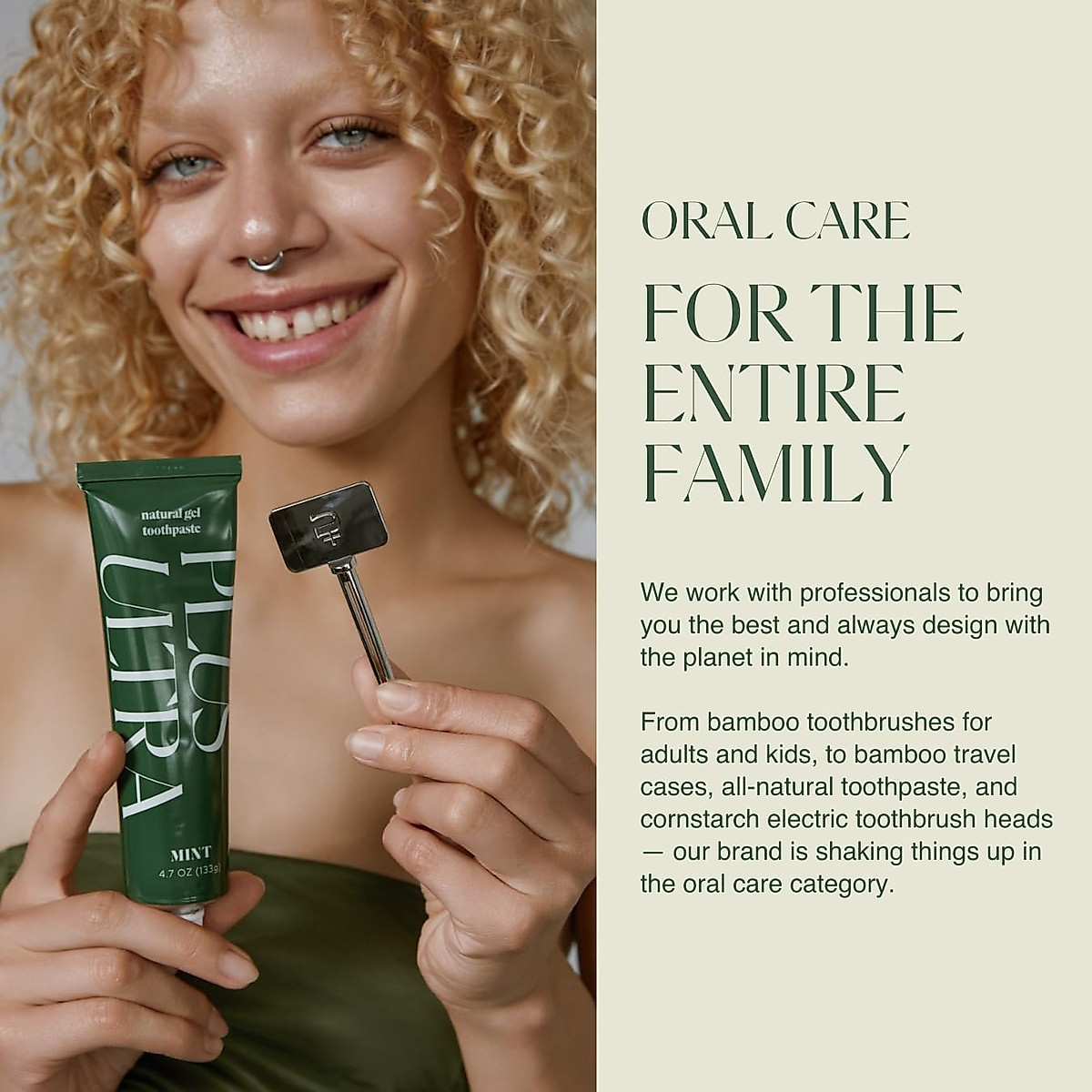 Plus Ultra Bamboo Toothbrush - BPA Free Soft Bristle Toothbrush - Dentist-Approved All-Natural Toothbrush - 4 Pack