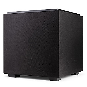 Definitive Technology Descend DN10 10" Subwoofer - Digitally Optimized for Movies and Music, New 3XR Architecture, 500W Peak Class D Amplifier & (2) Pressure-Coupled 10" Bass Radiators, Black