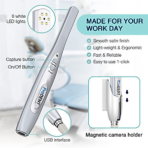 ProDENT Intraoral Camera PD740, Capture Button Driver to Work with Eaglesoft, Dexis, Apeteryx, Carestream, Tigerview,