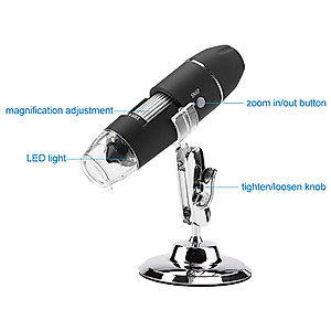 Labuduo USB Digital Microscope USB Microscope Magnification Microscope Detecting for Industrial Printed Circuit Board Jewelry Appraisal
