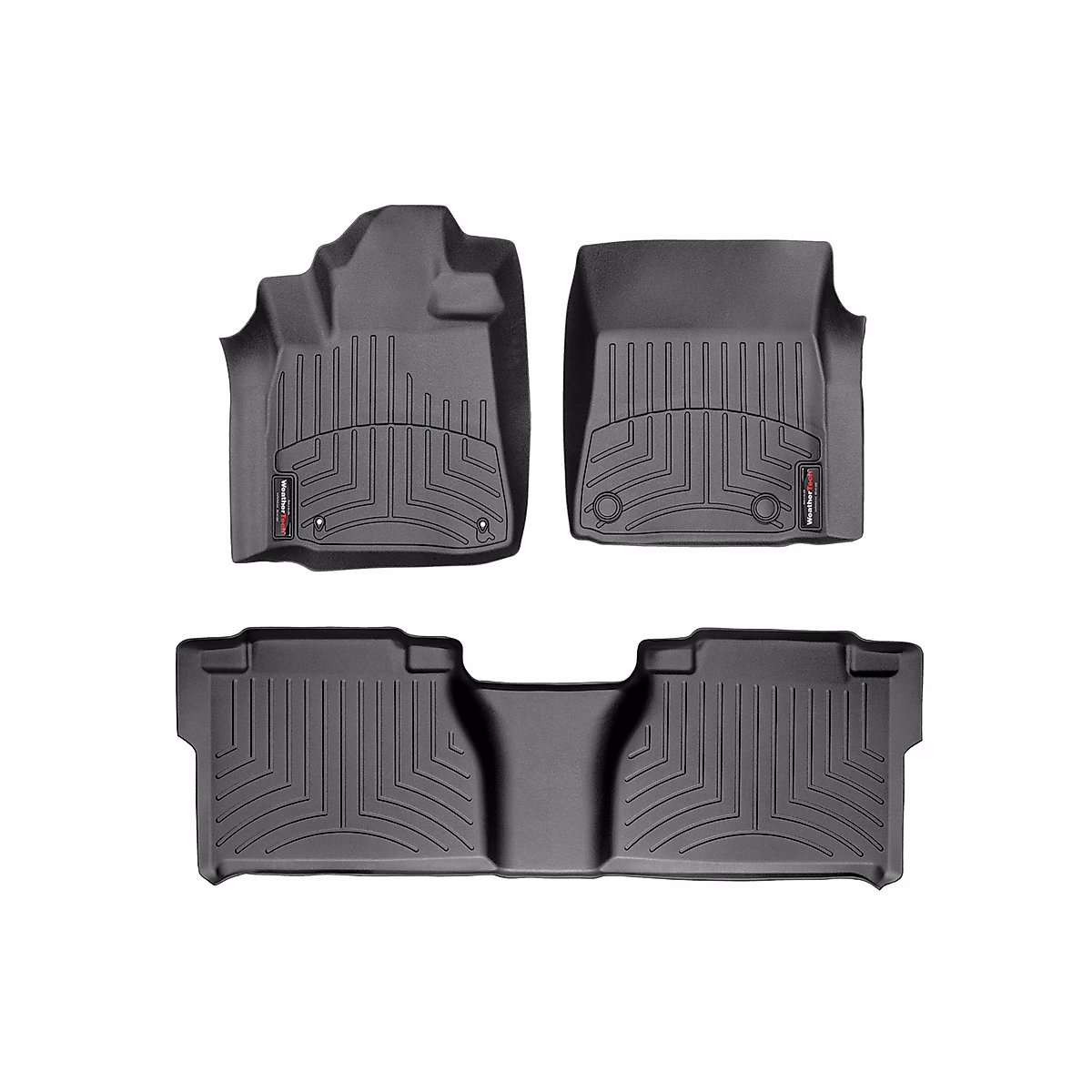 WeatherTech Custom Fit FloorLiners for Toyota Tundra - 1st & 2nd Row (442771-440932), Black