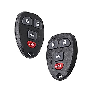 OCESTORE 2Pcs Car Key Fob Keyless Entry Remote KOBGT04A 4-btn Compatible with ACROSSE Cobalt Malibu G5 G6 Grand Prix Solstice Aura Sky 15252034
