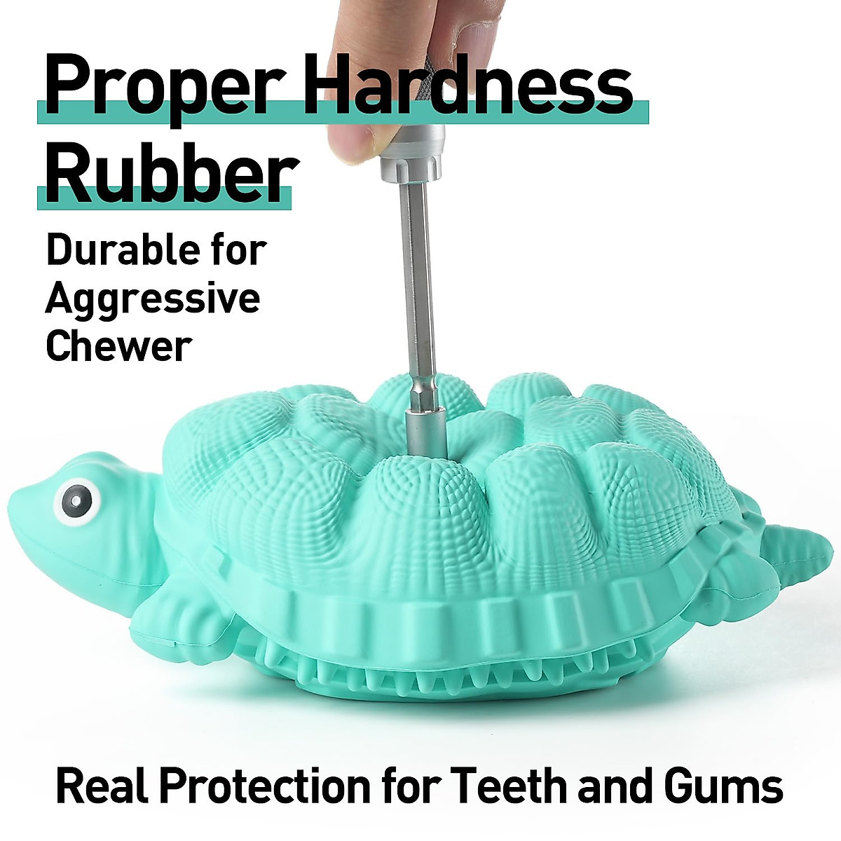 Sedioso Dog Chew Toys for Aggressive Chewers Large Breed, Tough Dental Chews Toy, Toothbrush Medium Dogs Teeth Cleaning(Lake Green), XJYG-2022