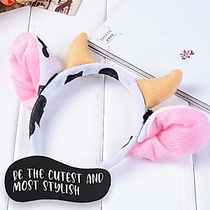 BOGAZNET Cow Ears Cow Print Party Supplies for Cow Party Cow Print Baby Shower Сow Ears Headband Cow Birthday Decorations Cow Ear Headband