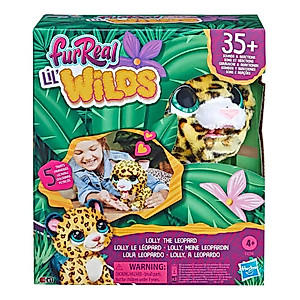FurReal Lil’ Wilds Lolly The Leopard Plush Toy, Electronic Pets, with 40+ Sounds and Reactions; Interactive Pet, Animatronic Toys for 4 Year Old Girls and Boys and Up