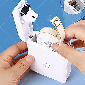 ZSEDP Portable Label Maker Label Printer Tape Included Multiple Templates Available for Phone Office Home