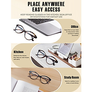 HEEYYOK Women Reading Glasses 4-Pack,Cateye Readers Glasses Small Face Comfort Spring Hinge (2.75, 4 Mix Color)