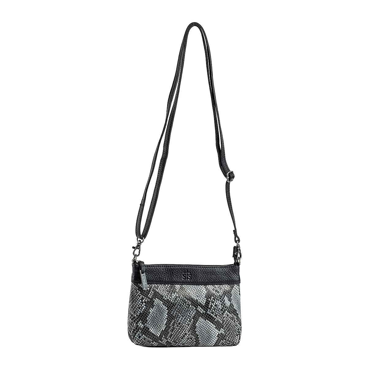 STS Ranchwear Women's Casual Everyday Multifunctional Santana Collection Grace Crossbody Purse Bag with Adjustable Strap, Gray
