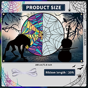 Wednesday Banner, Wednesday Party Decorations Backdrop Wednesday Theme Birthday Party Photo Background Horror Fantasy TV Banner for Wednesday Fans Room Dorm Apartment Decor Wednesday Party Supplies