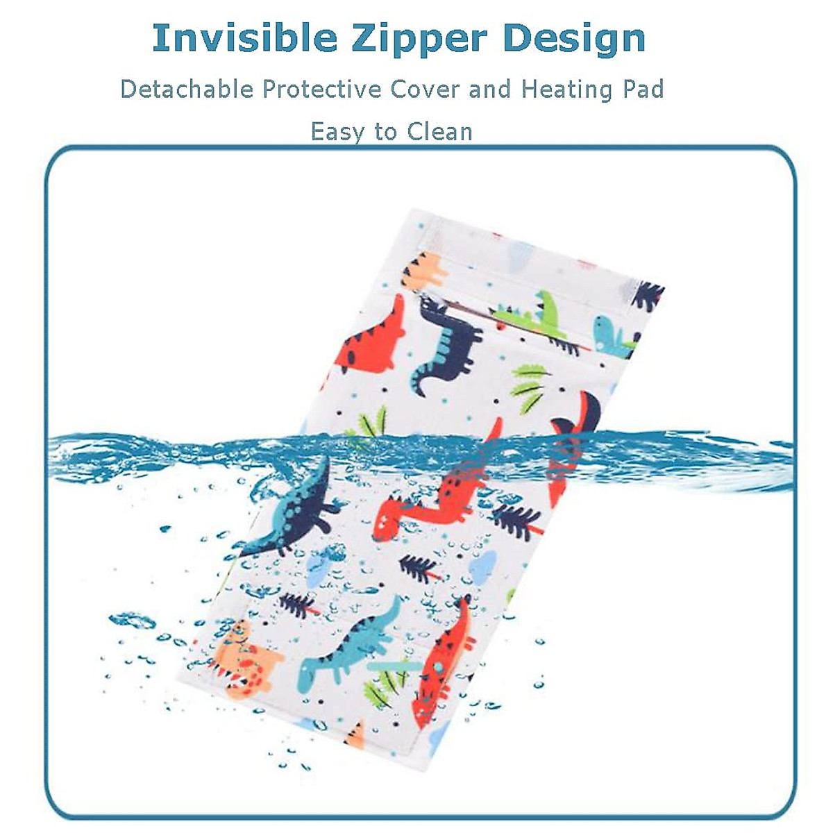 Hilitand Portable Bottle Keep Warm, USB Travel Milk Heat Keeper, Baby Bottle Keep Warmer for Car Tavel, Storage Cover Insulation Thermostat(Dinosaur, 12)