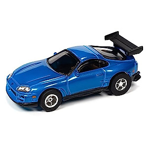 Auto World Xtraction 1994 Toyota Supra (Blue) HO Scale Slot Car