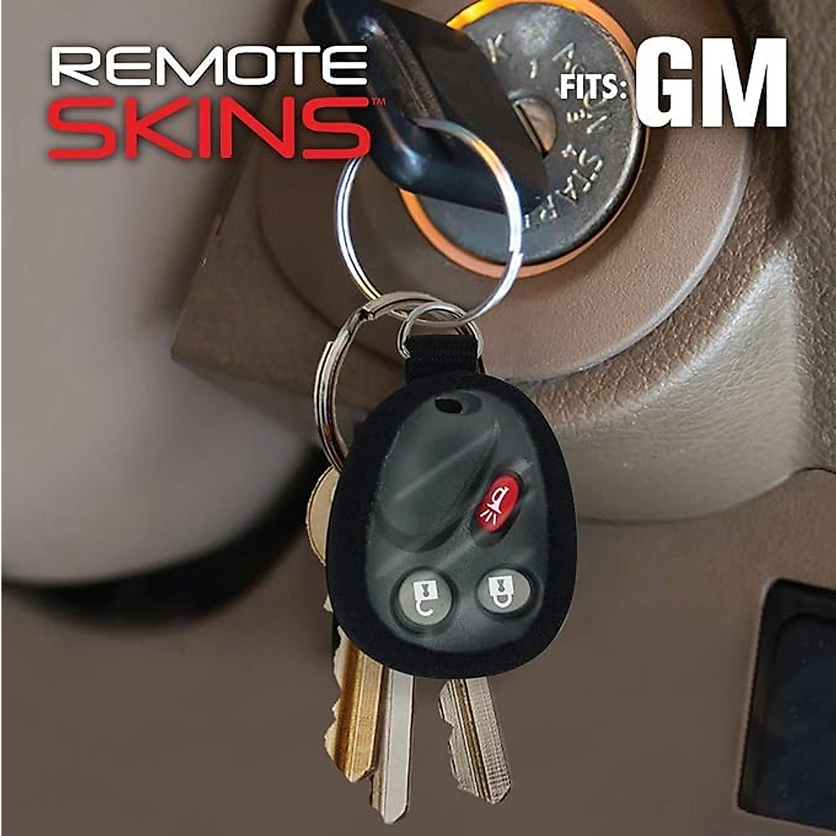 Lucky Line Flexible Remote Skin, GM Models, 1 Pack (48901) , Black