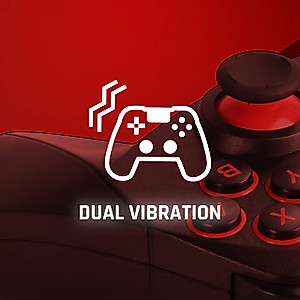 Snakebyte Gamepad Controller for Nintendo Switch/Lite/OLED – Gamepad S Pro – Dual Motor Turbo Vibration – Ergonomic – Programmable – Bluetooth – Dual Analog Joysticks