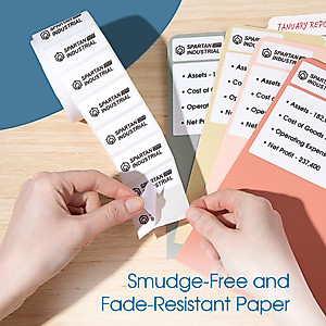 2.25" X 1.25” Direct Thermal Labels, Perforated Barcode Address Labels, Compatible with Rollo & Zebra Desktop Printers - 10 Rolls, 1000/Roll