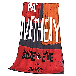 Flannel Blanket Pat Metheny Soft Lightweight Throw Blanket Warm Durable Sofa Couch Decor Beding 50"X40"