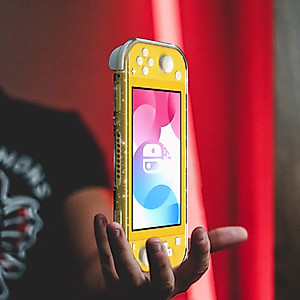 Switch lite Protective Case, Switch lite Clear Glitter Case, Shiny Sparkly Switch Lite TPU Cover - 1 Pack