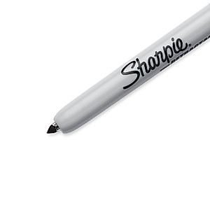 SHARPIE Retractable Permanent Marker, Fine Point, Black, 1 Count
