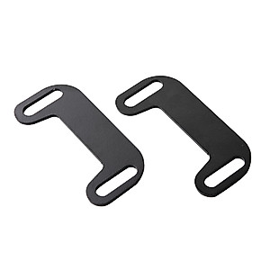 CWXEDN Touring Harley Stretched Bags Exhaust Adjustable Bracket Set ，2 Pieces Designed to Center your Exhaust with Stretched Bags and Fender Extension. (Black)