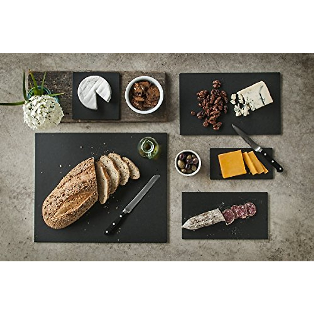 Epicurean Display Series Serving Board, 13.75-Inch x 8-Inch, Slate