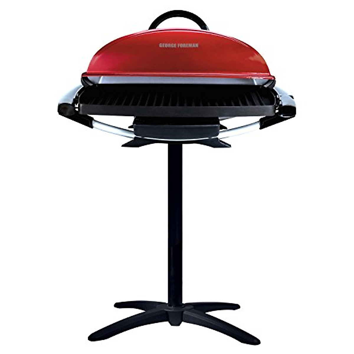 George Foreman 12-Serving Indoor/Outdoor Rectangular Electric Grill, Red, GFO201R