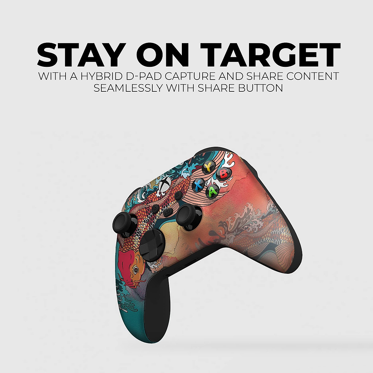 DreamController M Illustrations Custom X-box Controller Wireless compatible with X-box One/X-box Series X/S Proudly Customized in USA with Permanent HYDRO-DIP Printing(NOT JUST A SKIN) (MODDED)