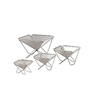 Snow Peak Pack & Carry (M) Fireplace - Made of Durable Stainless Steel - 13.75 x 13.75 x 9.75 in