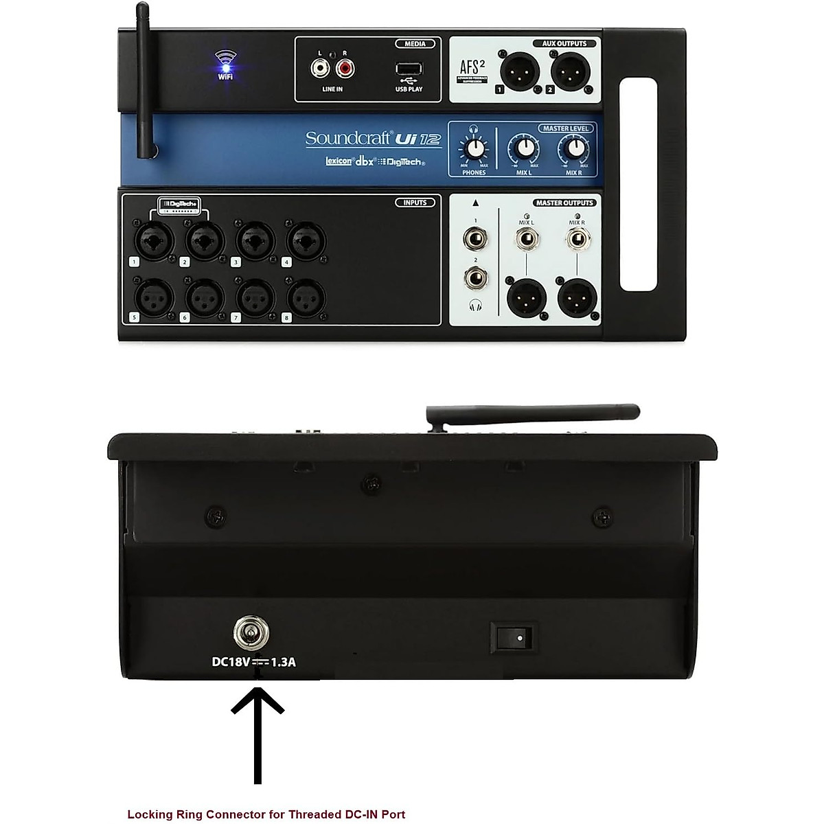 AC Adapter Compatible with Soundcraft Ui12 Digital Mixer