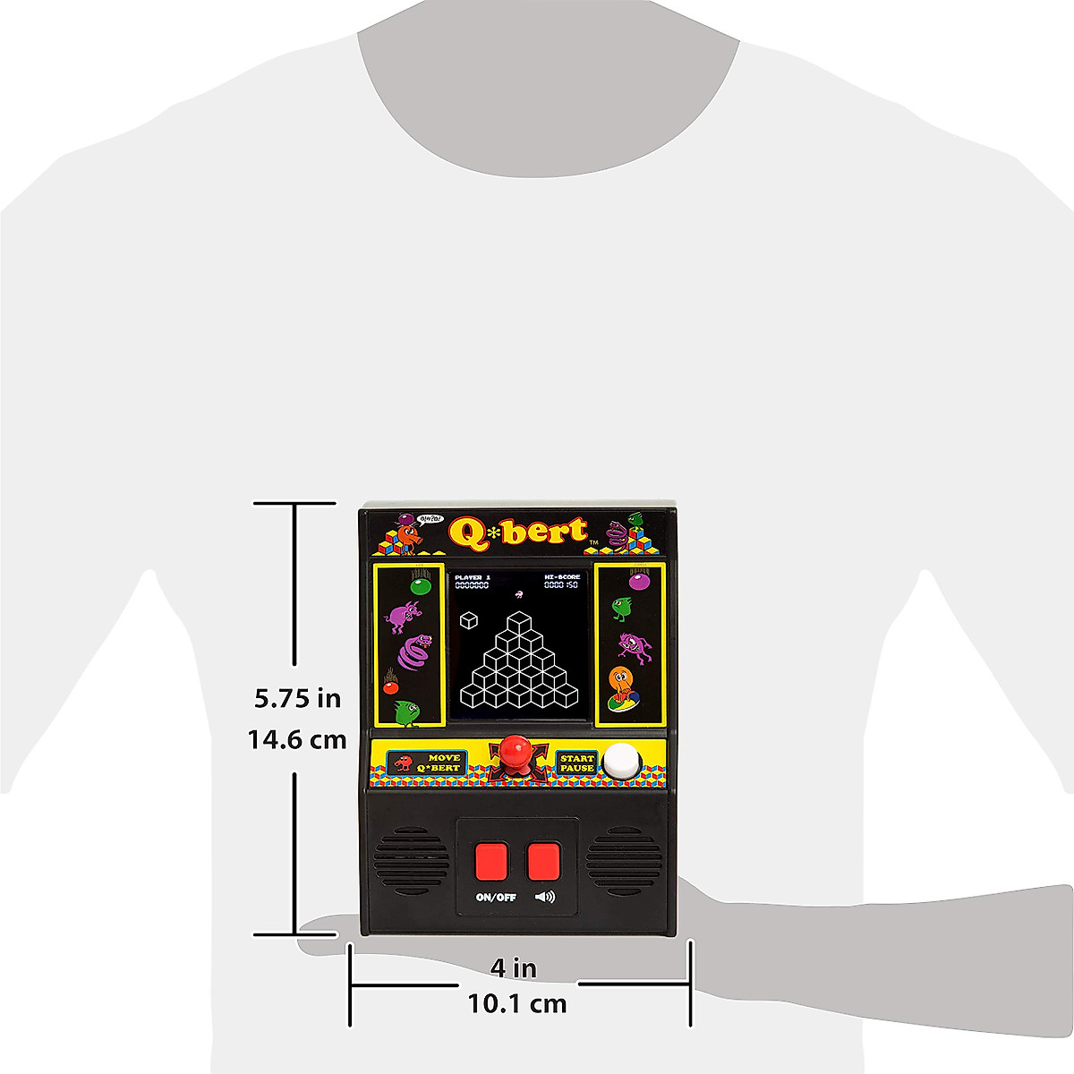 Arcade Classics - Q'Bert Retro Mini Arcade Game
