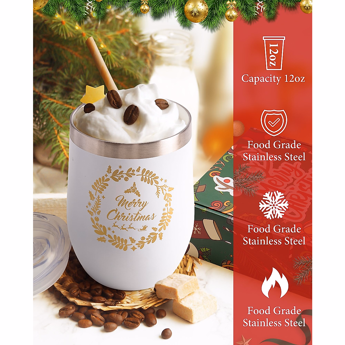 MEIGBFR Christmas Gifts for Women, Women Christmas Gifts Idea 2023 Christmas Gift Basket Gift Box for Coworkers Teacher Sister Mom Wife Who Have Everything