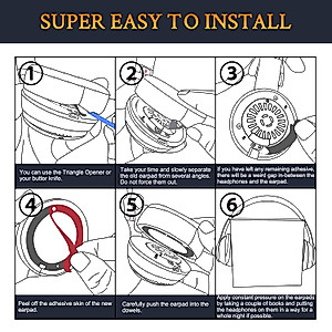 SoloWIT Earpads Cushions Replacement for Beats Solo 2 & Solo 3 Wireless On-Ear Headphones, Solo2 Solo3 Ear Pads with Soft Protein Leather, Added Thickness - (White)