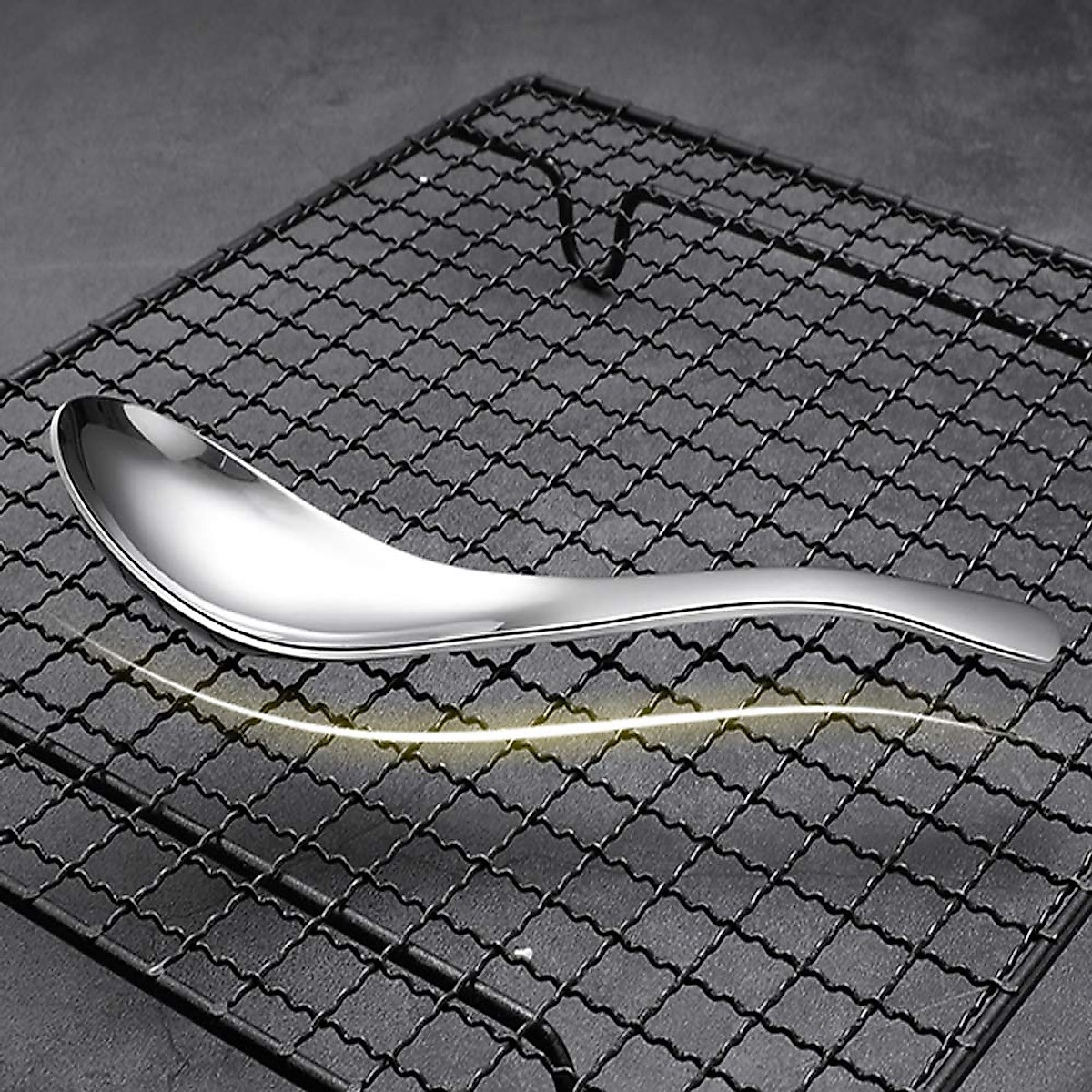 ERCRYSTO Stainless Steel Spoon, Soup Spoon, Coffee Spoon, Desert Spoon, etc. Light Weight and Small Size Especially Suitable for Toddlers, Children, Espresso etc. Set of 4