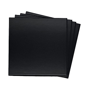 8x8 Subway Square Porcelain Floor Wall Tile Matte Finish for Backsplash Kitchen, Accent Decor, Bathroom Shower Tile (Black, Box of 30 Pieces (12.7 sq.ft))