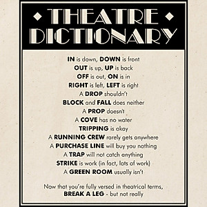 CafePress Theatre Dictionary Tote Bag Canvas Tote Shopping Bag