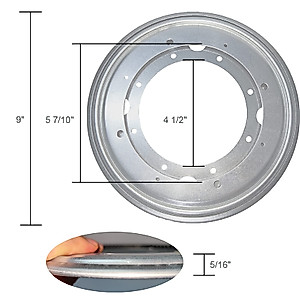 2Pack 9" Lazy Susan Hardware 5/16 Thick Turntable Bearings 750lbs Load Capacity Lazy Susan Turntable Swivel Plate Base for Rotating Table, Kitchen Storage, Serving Tray, Corner Shelves, Book Rack